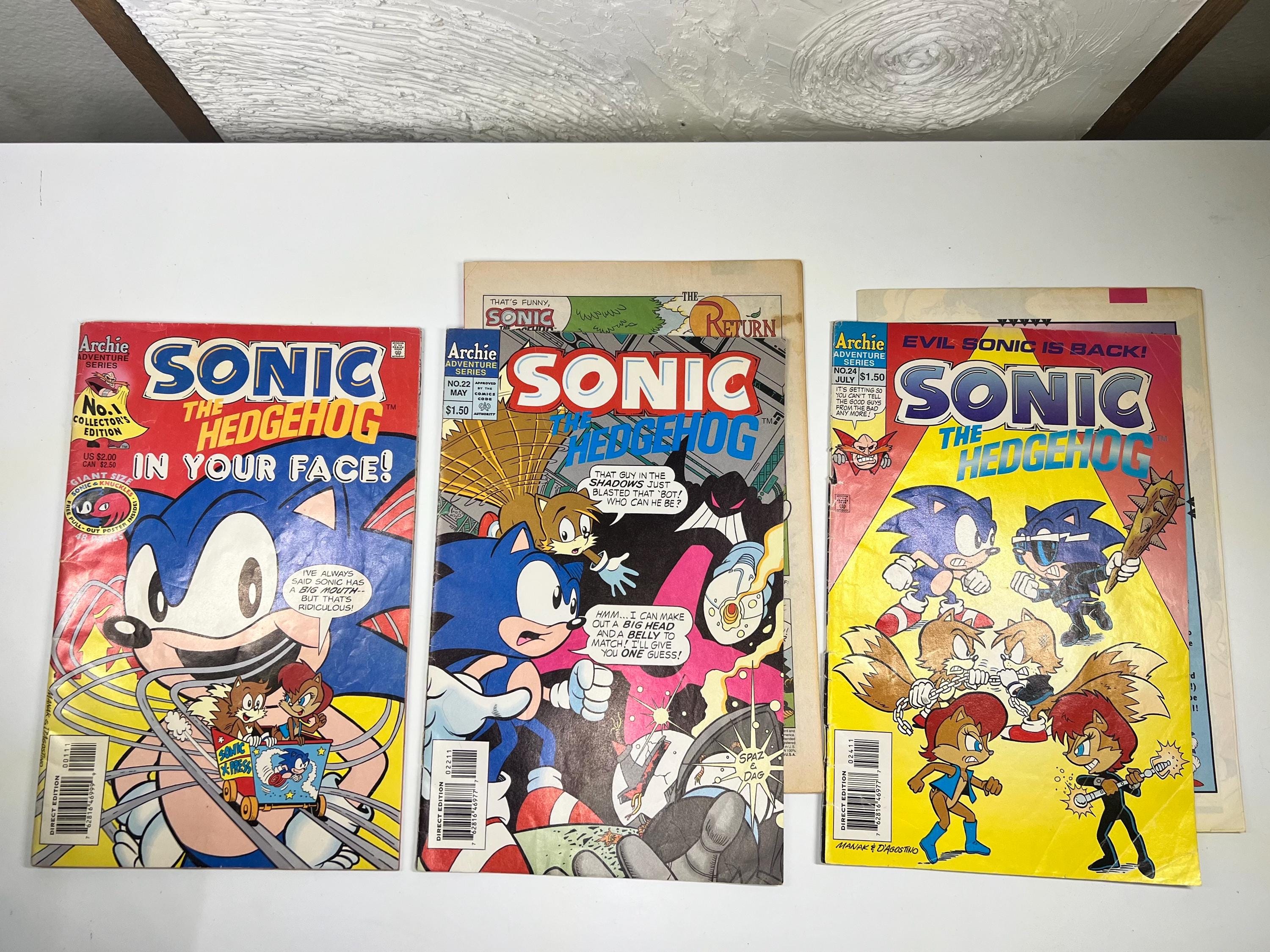 Sonic the Hedgehog Comic Bundle Issue 1, 22, and 24 Archie Adventure ...