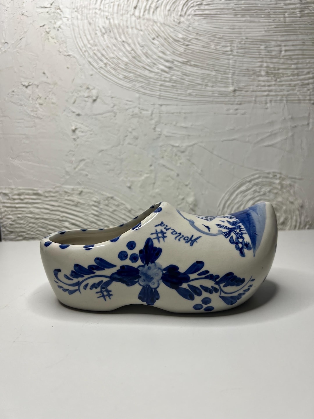 Vintage Holland Delft Blue Ceramic Clog | Hand-painted Dutch Souvenir ...