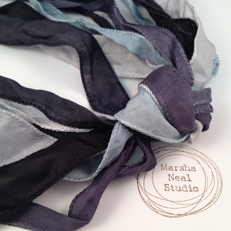 Silk Ribbon Hand Painted Silk Silky Ribbon Fairy Ribbon - Etsy