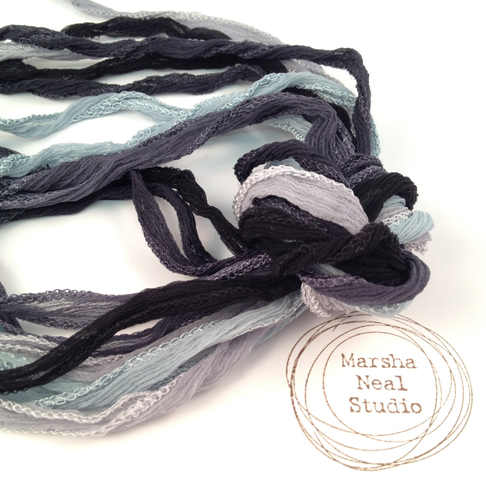 Silk Ribbon Hand Painted Silk Silky Ribbon Fairy Ribbon - Etsy