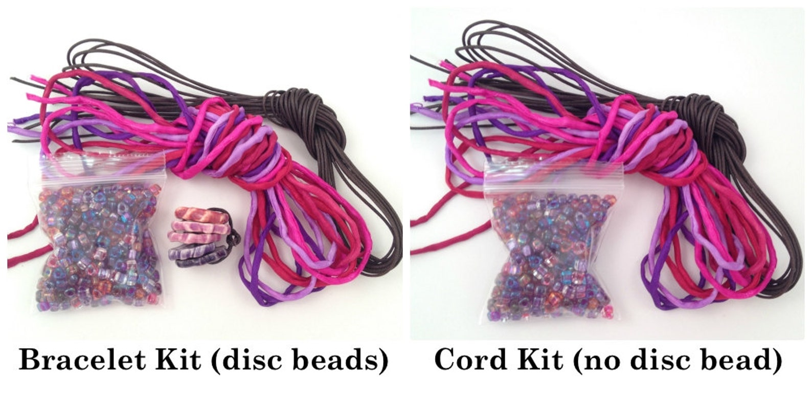 DIY Silk Wrap Bracelet or Silk Cord Kit DIY Craft Kit DIY | Etsy