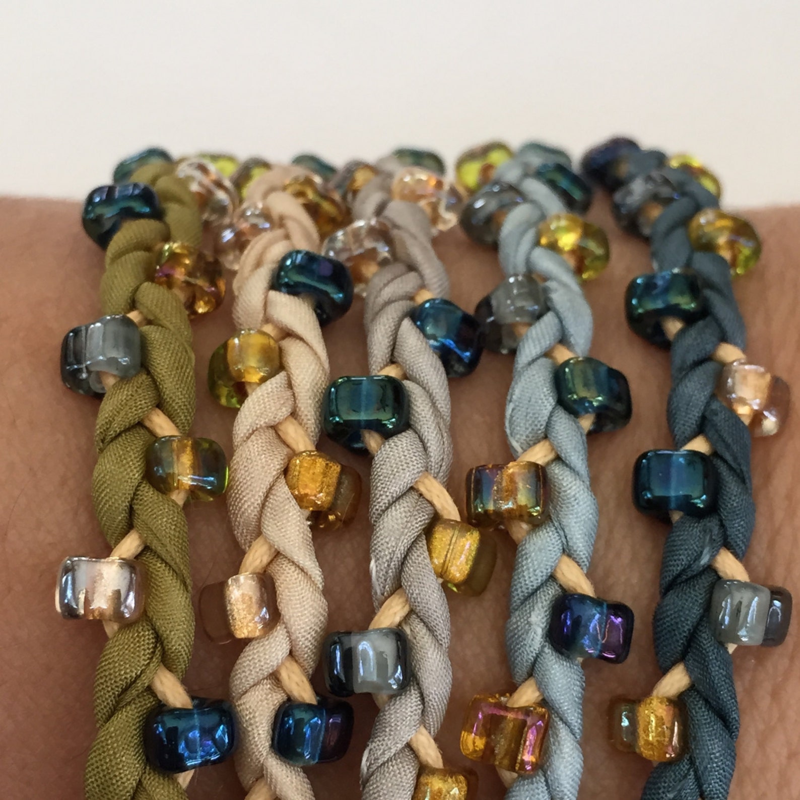 DIY Silk Wrap Braided Bracelet Kit: Adult Friendship Bracelets by ...
