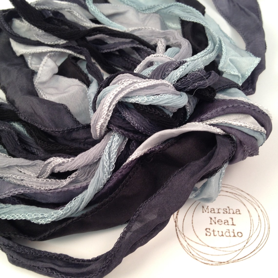 Silk Ribbon Hand Painted Silk Silky Ribbon Fairy Ribbon - Etsy