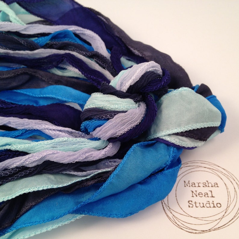 Silk Ribbon Hand Painted Silk Silky Ribbon Fairy Ribbon - Etsy