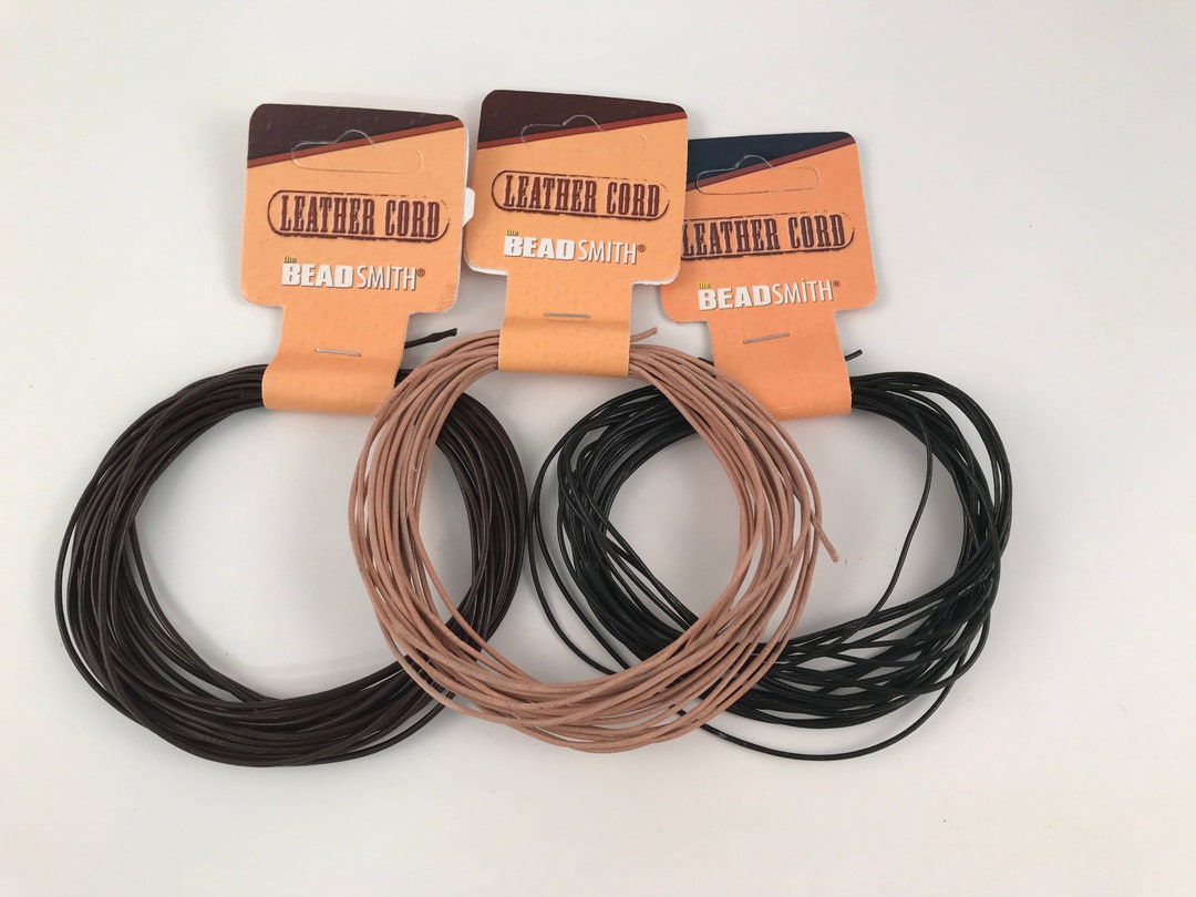 1mm Leather Cord: 5 Yards, Jewelry Stringing Supplies. Marsha Neal ...