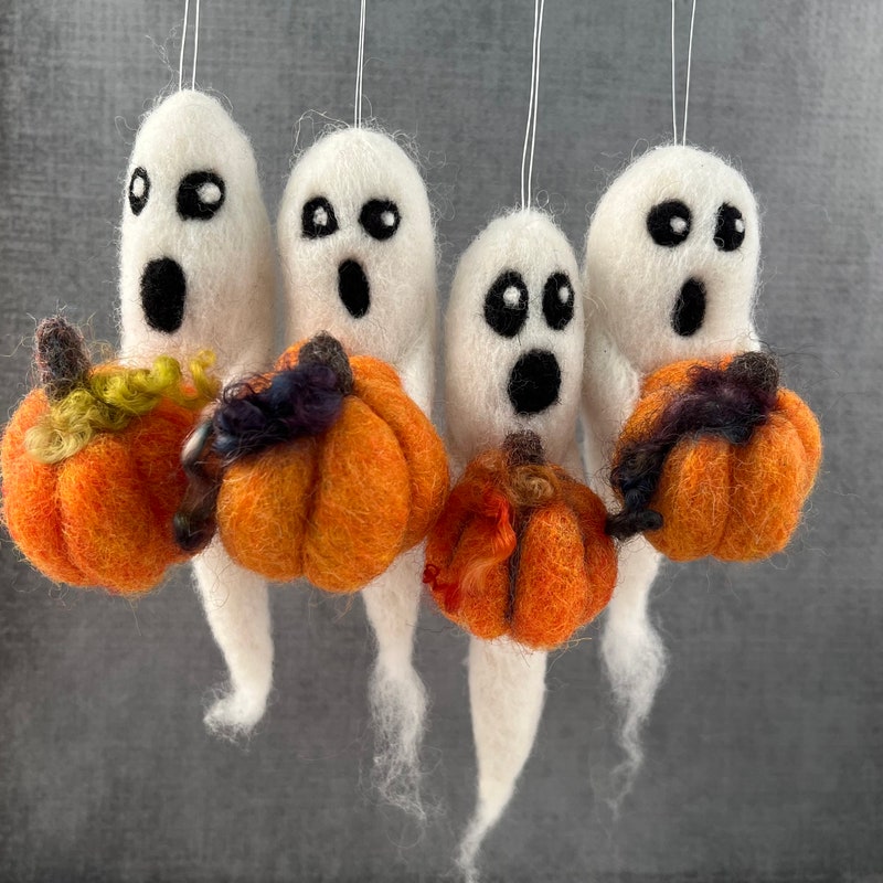 Needle Felted Ghost - Etsy