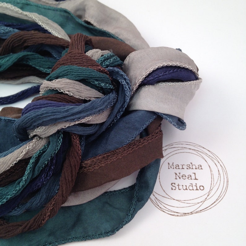 Silk Ribbon Hand Painted Silk Silky Ribbon Fairy Ribbon - Etsy