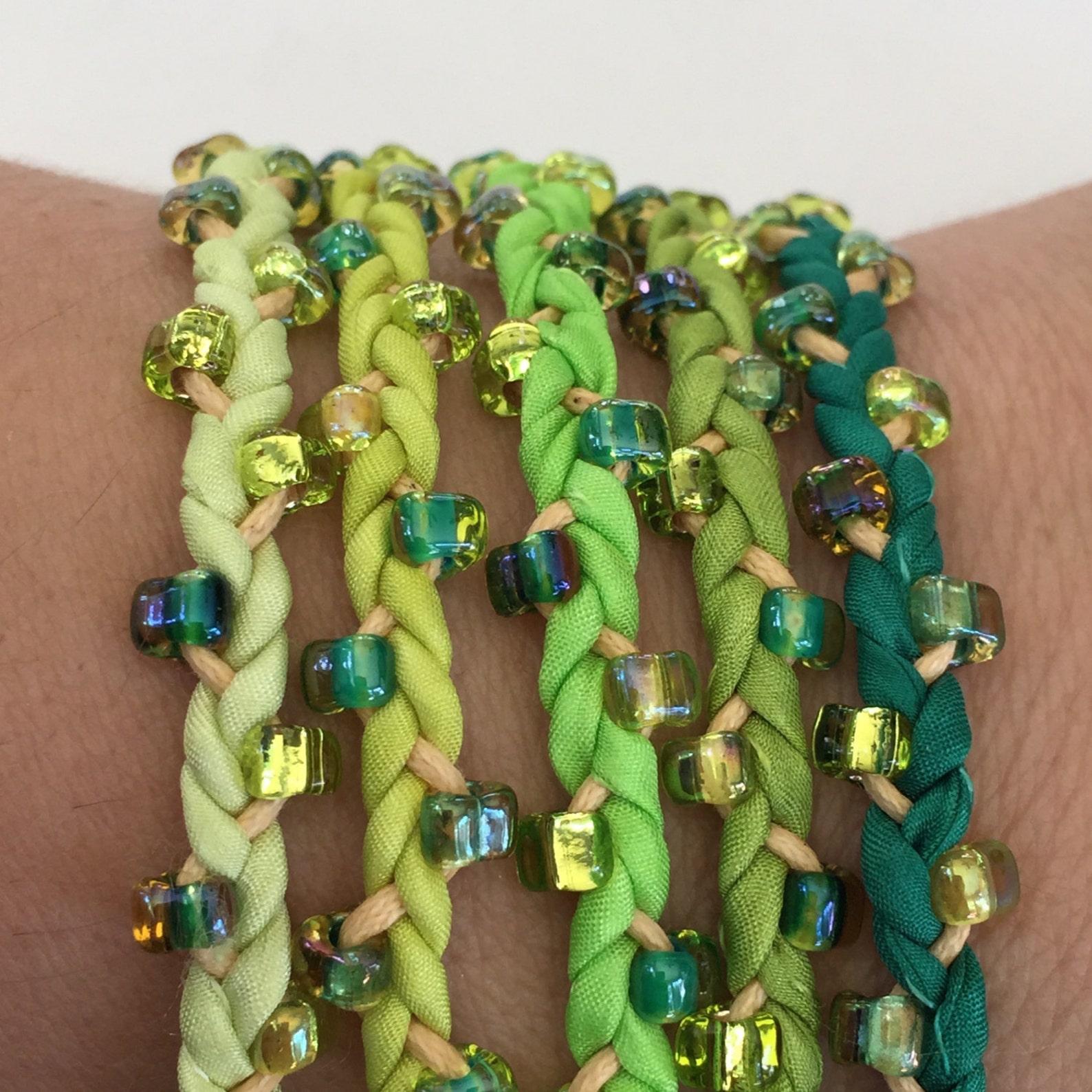 DIY Silk Wrap Bracelet or Silk Cord Kit DIY Craft Kit You Make | Etsy