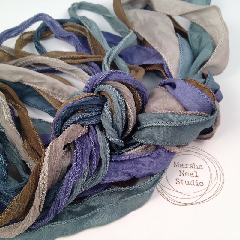 Silk Ribbon Necklace - Etsy