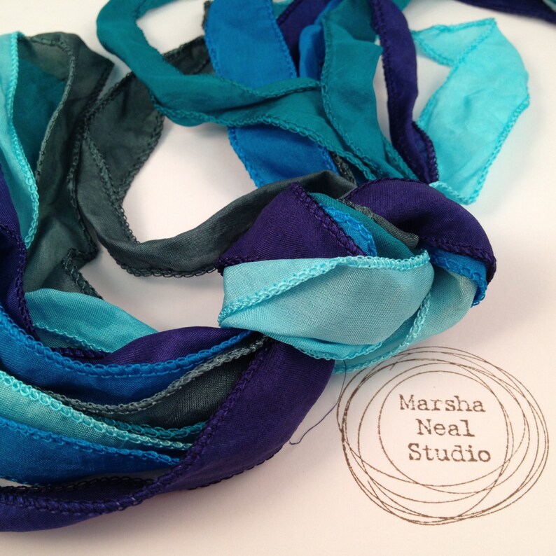 Hand Dyed Silk Ribbon Silky Ribbon Fairy Ribbon Jewelry - Etsy