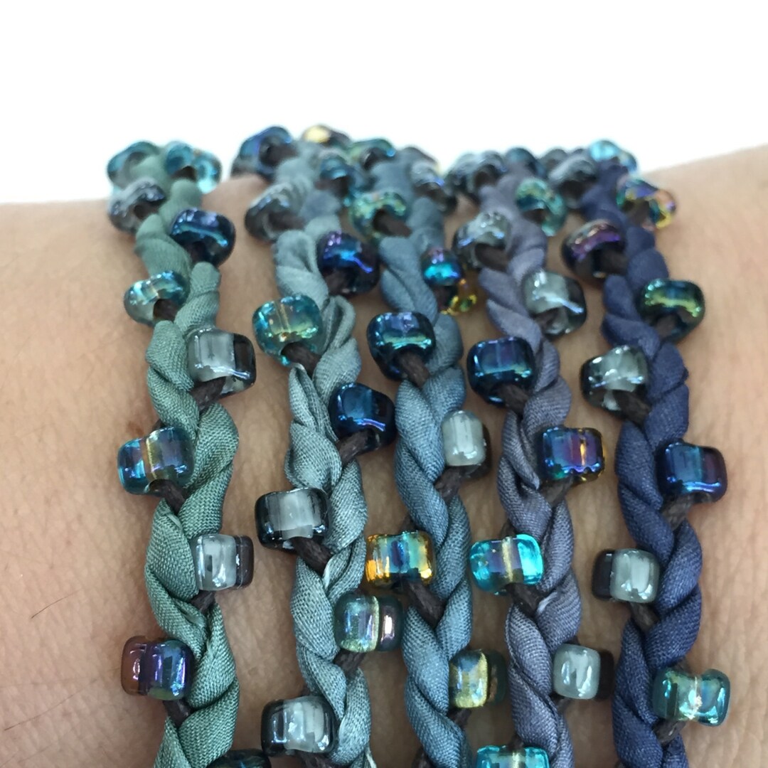 DIY Silk Wrap Braided Bracelet Kit: Adult Friendship Bracelets by ...