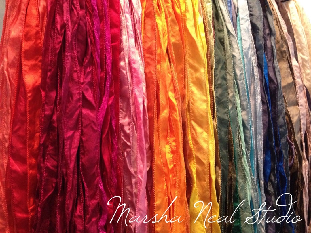 Hand Painted Silk Ribbon: Fairy or Silky Ribbons Craft Supply - You ...