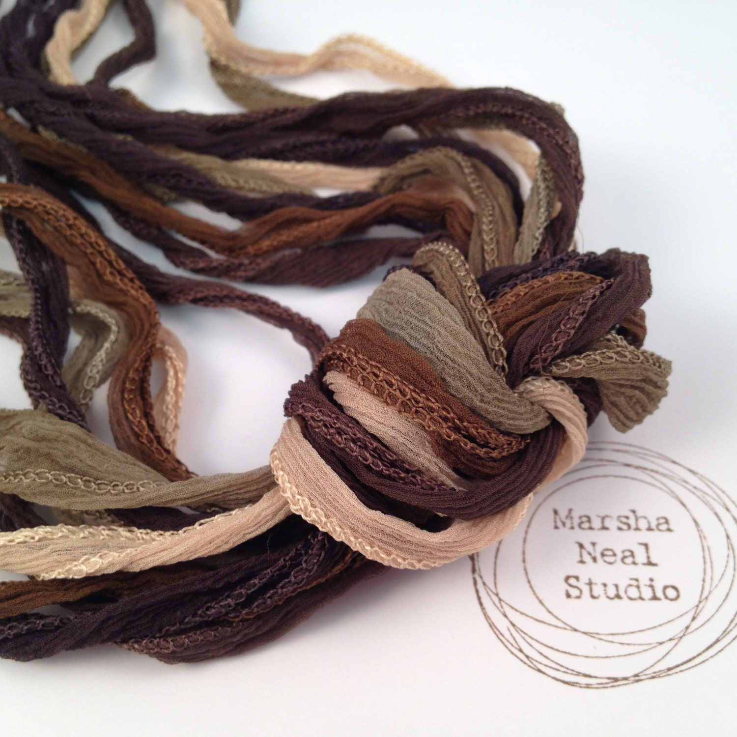 Silk Ribbon Hand Painted Silk Silky Ribbon Fairy Ribbon - Etsy