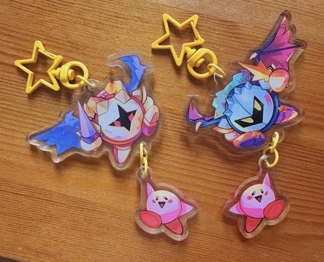 Meta Knight/galacta Knight and Kirby Duo-charm - Etsy