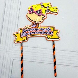 Personalized Angelica Pickles Cake Topper - "a Diva's" Birthday - Girl ...