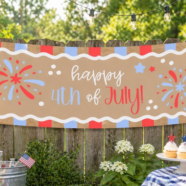 Happy 4th of July Banners - Etsy