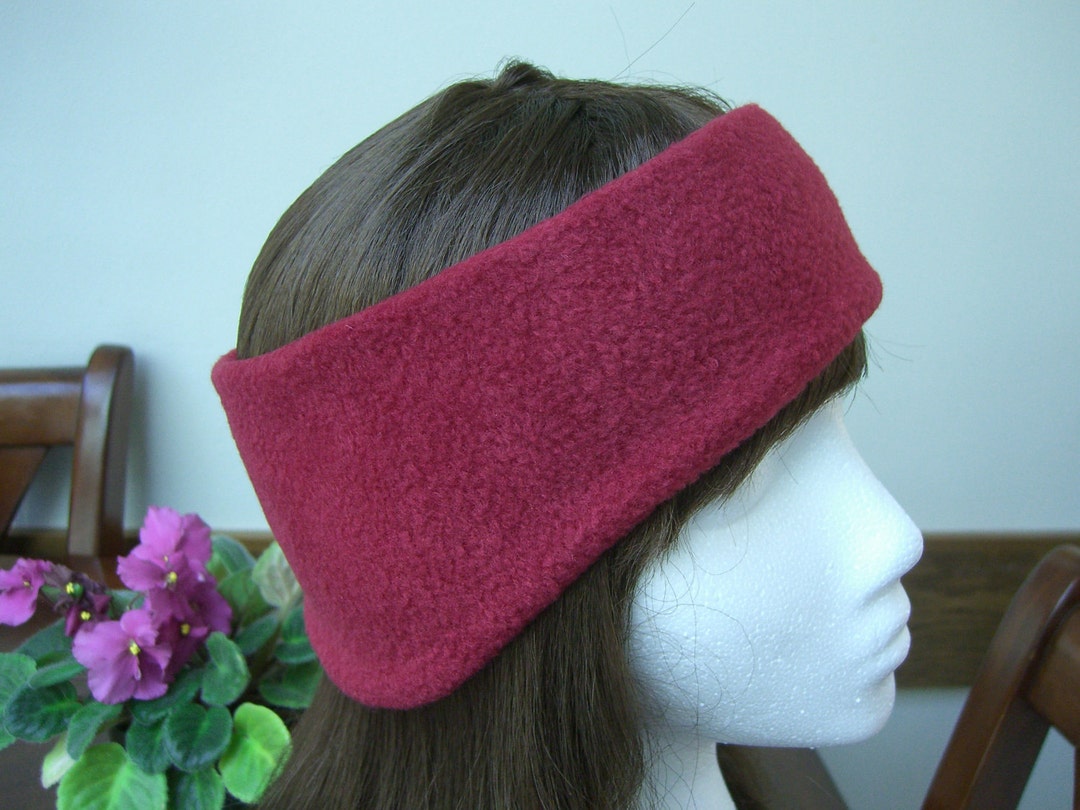 Fleece HEADBAND, Available in Most Color, Women, Men, Teen, Headband ...