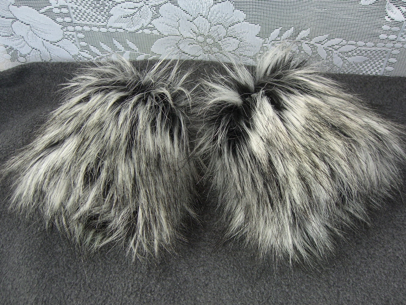 Faux Fur Wrist Cuffs, Fur Sleeves, Wrist Warmers, Siberian Husky Fur ...