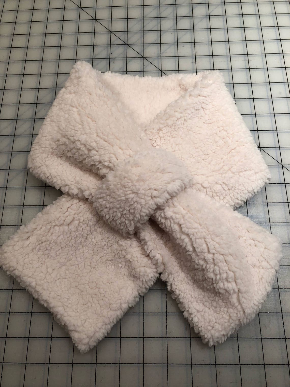 Cuddle Minky NECKWARMER Scarf With Loop Creamy White Minky | Etsy