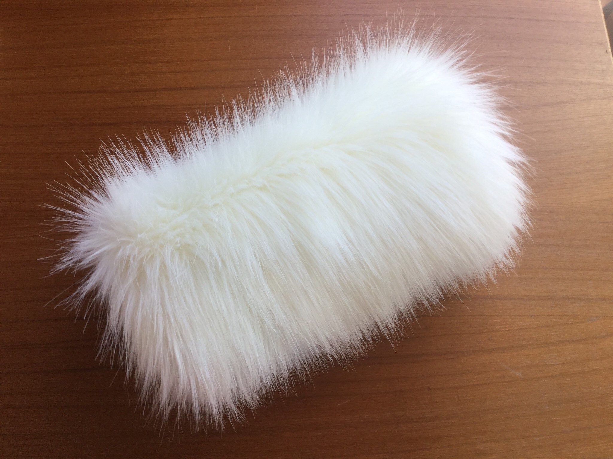 Child's Mink Faux Fur Hand MUFF, Girl's White Hand Muff, Faux Fur Muff ...