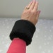 Faux Fur Wrist Cuffs, Fur Sleeves, Wrist Warmers, Black Beaver Fur ...