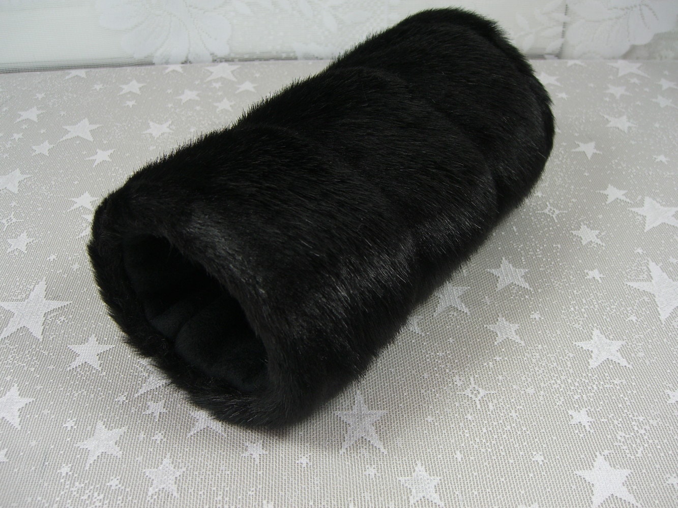 Child's Black Mink Faux Fur Hand MUFF Girl's Hand - Etsy