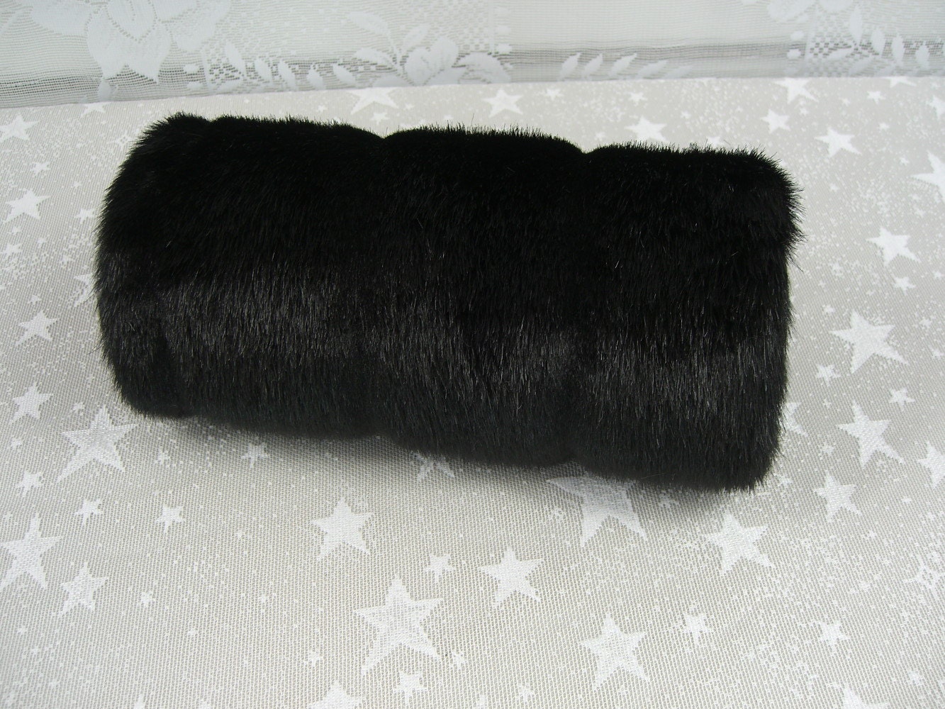 Child's Black Mink Faux Fur Hand MUFF Girl's Hand - Etsy