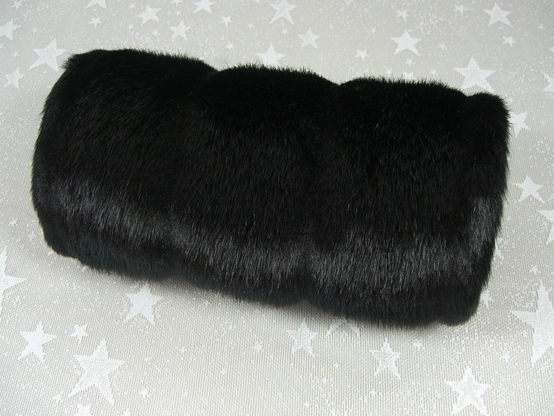Child's Black Mink Faux Fur Hand MUFF Girl's Hand - Etsy
