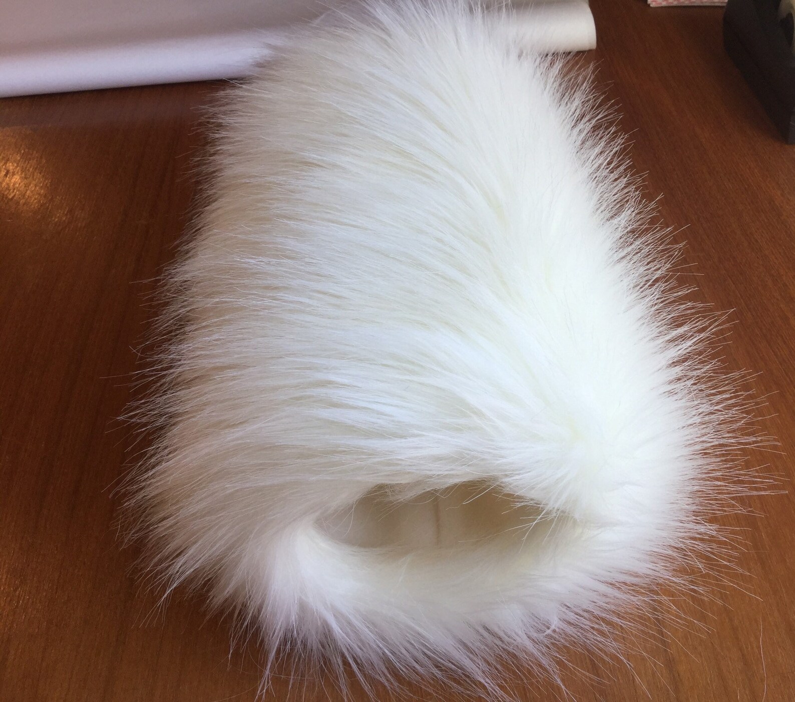 Child's Mink Faux Fur Hand MUFF, Girl's White Hand Muff, Faux Fur Muff ...