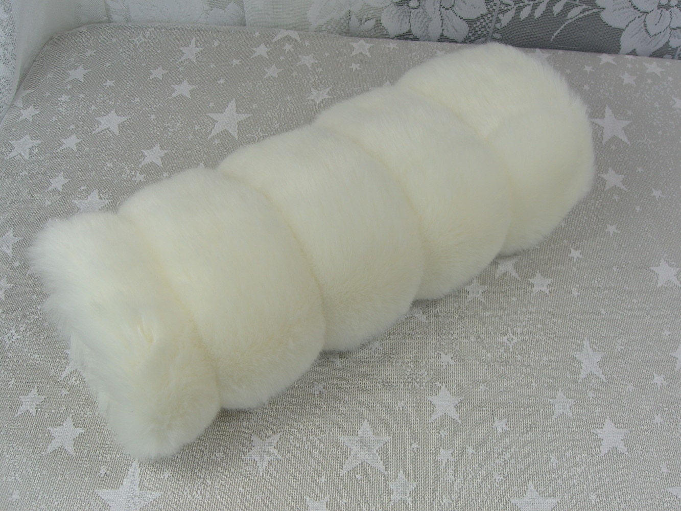 Creamy White Mink Faux Fur Hand MUFF, Women's Hand Muff, Faux Fur Muff ...