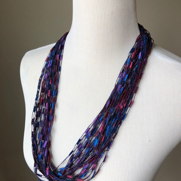 Fiber Necklace - Etsy
