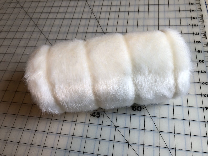 Child's Mink Faux Fur Hand MUFF, Girl's White Hand Muff, Faux Fur Muff ...