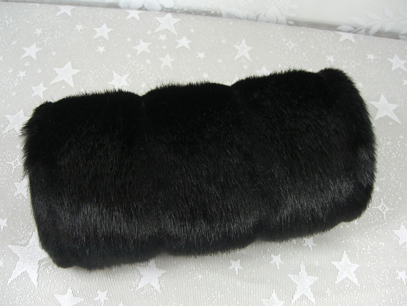 Child's Black Mink Faux Fur Hand MUFF Girl's Hand - Etsy