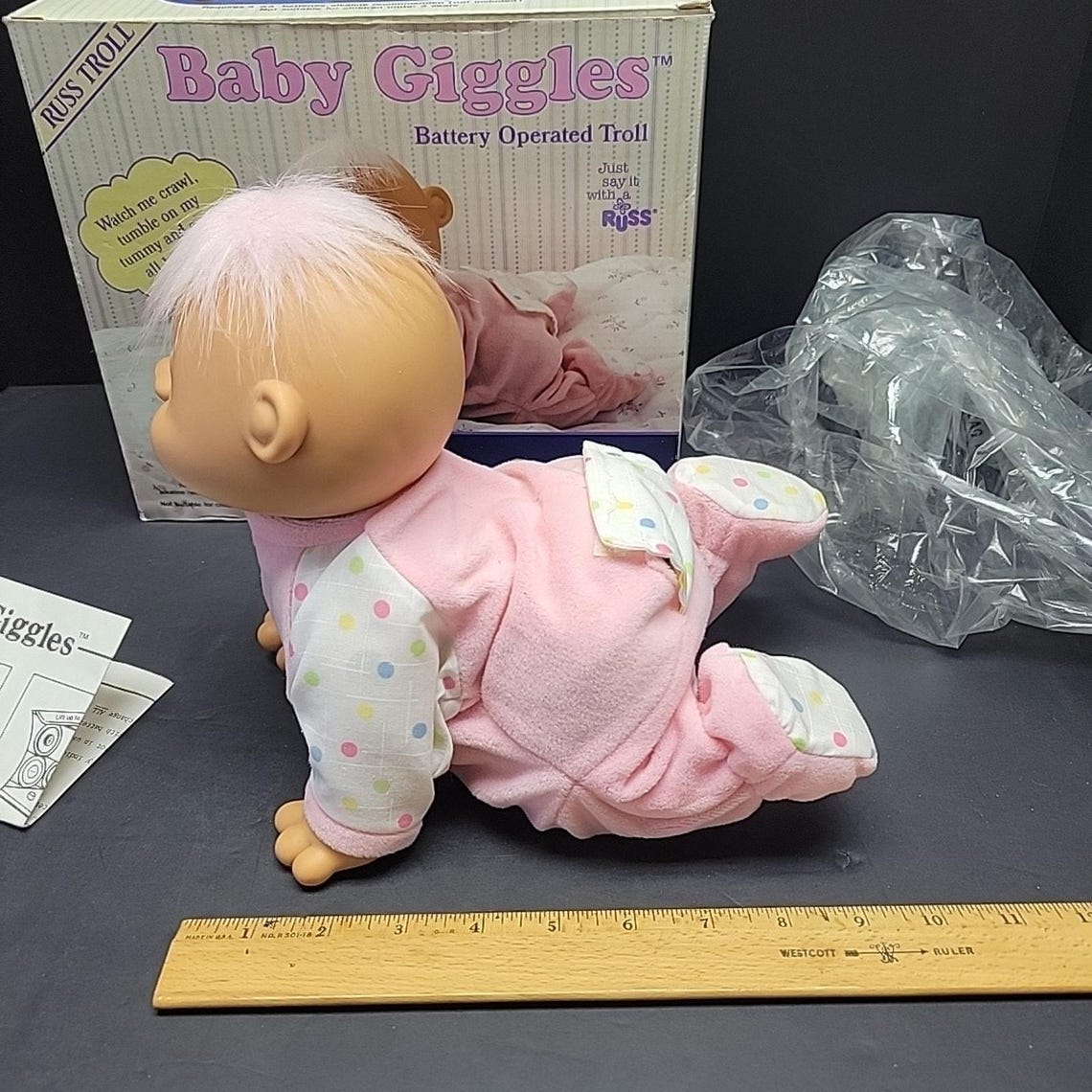 RARE 1990s Battery-operated Crawling Baby Troll – Display or Repair ...