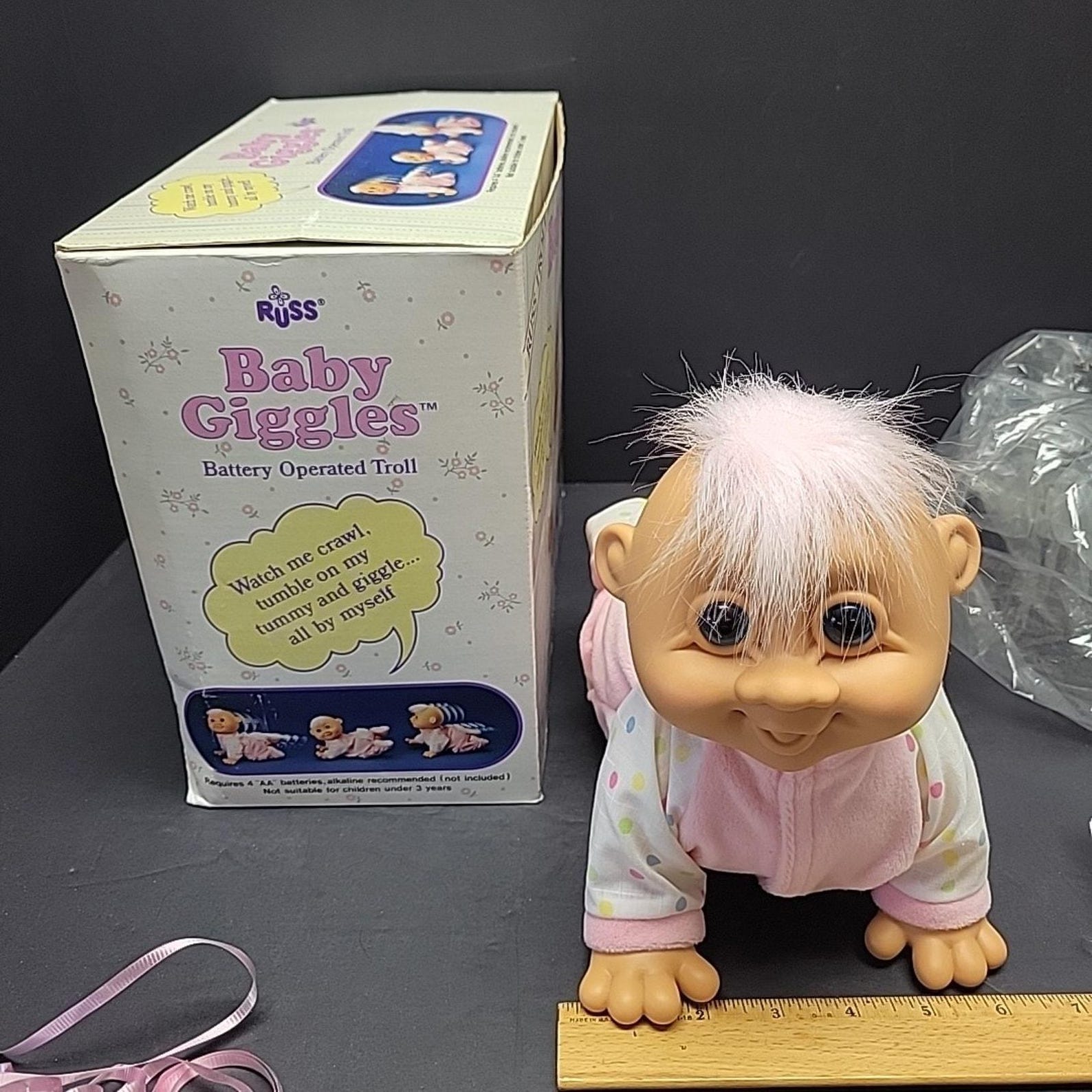 RARE 1990s Battery-operated Crawling Baby Troll – Display or Repair ...