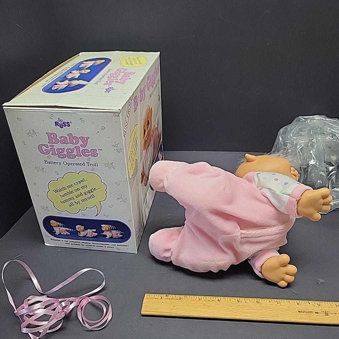RARE 1990s Battery-operated Crawling Baby Troll – Display or Repair ...