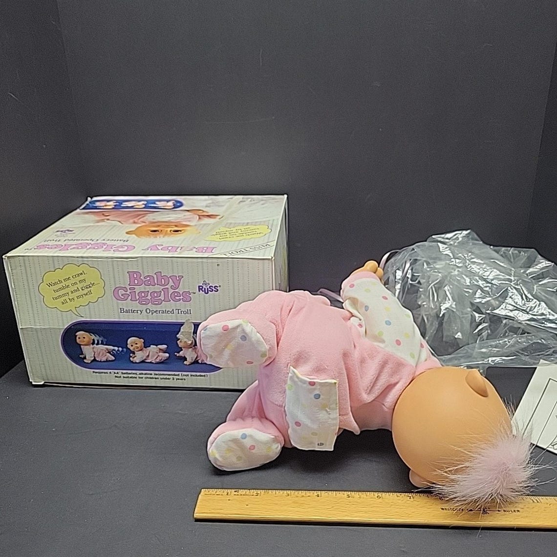 RARE 1990s Battery-operated Crawling Baby Troll – Display or Repair ...
