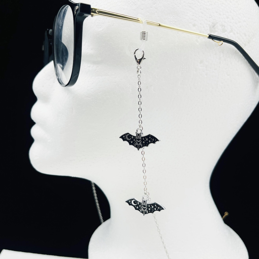 Bat Pendant Eyeglass Chain, Gothic Glasses Accessory - Etsy