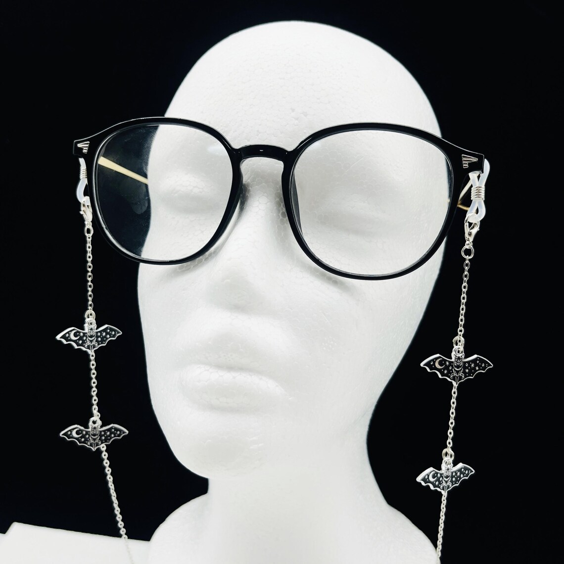 Bat Pendant Eyeglass Chain, Gothic Glasses Accessory - Etsy