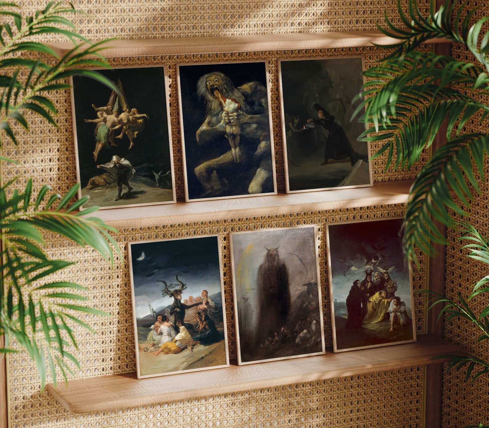 Set of 6 Francisco De Goya Prints, Six Piece Witch Posters, Gothic ...