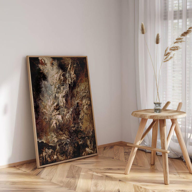 Peter Paul Rubens the Fall of the Damned | Vintage Religious Painting ...