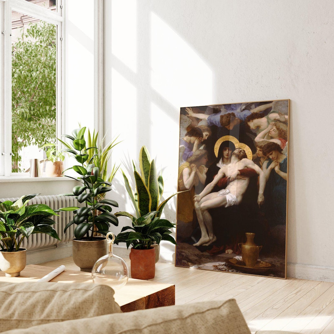 William-adolphe Bouguereau Pieta Vintage Jesus Christ Print, Antique ...