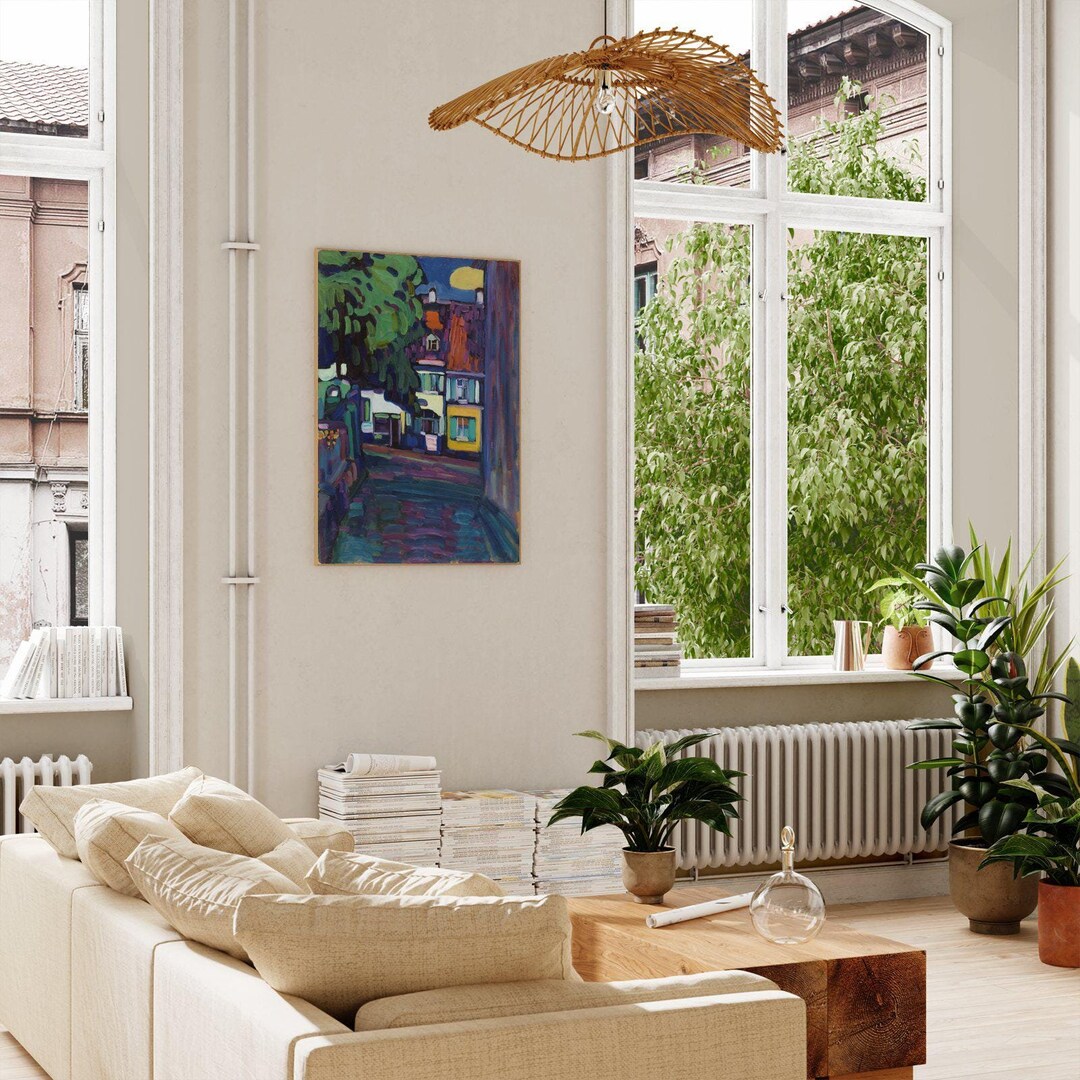 Wassily Kandinsky Murnau, Houses in the Obermarkt Print | Vintage ...