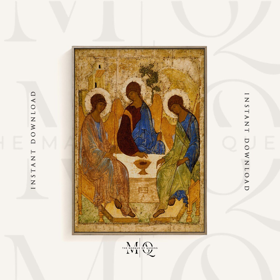 Andrei Rublev | the Holy Trinity | Antique the Hospitality of Abraham ...