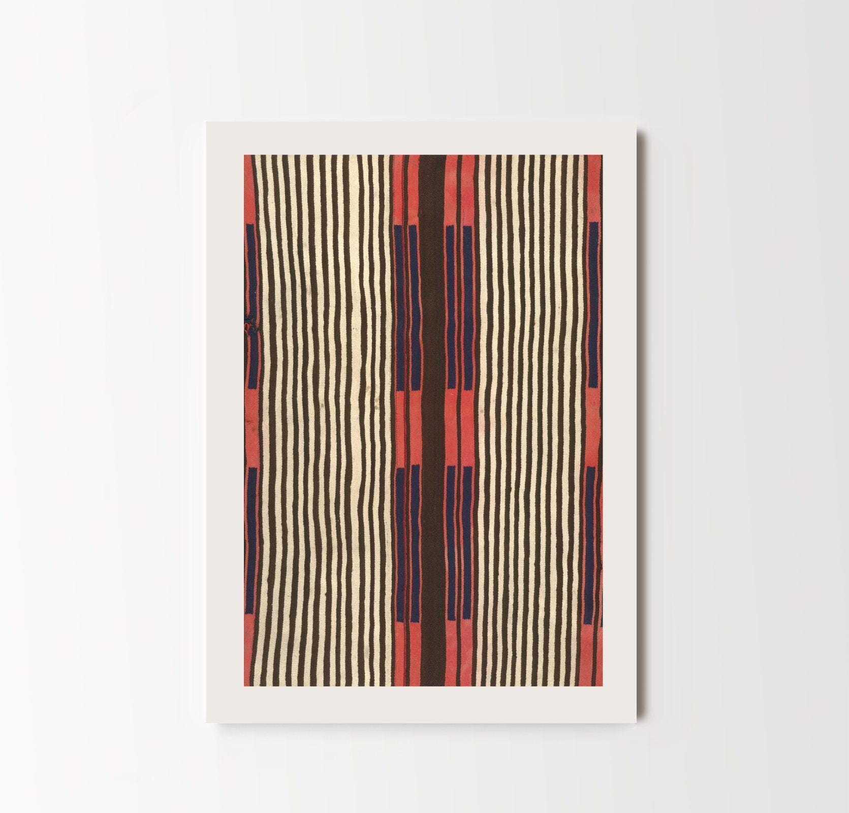 Native North American Hispanic Blanket No2 | Navajo Textile Weaving Art ...