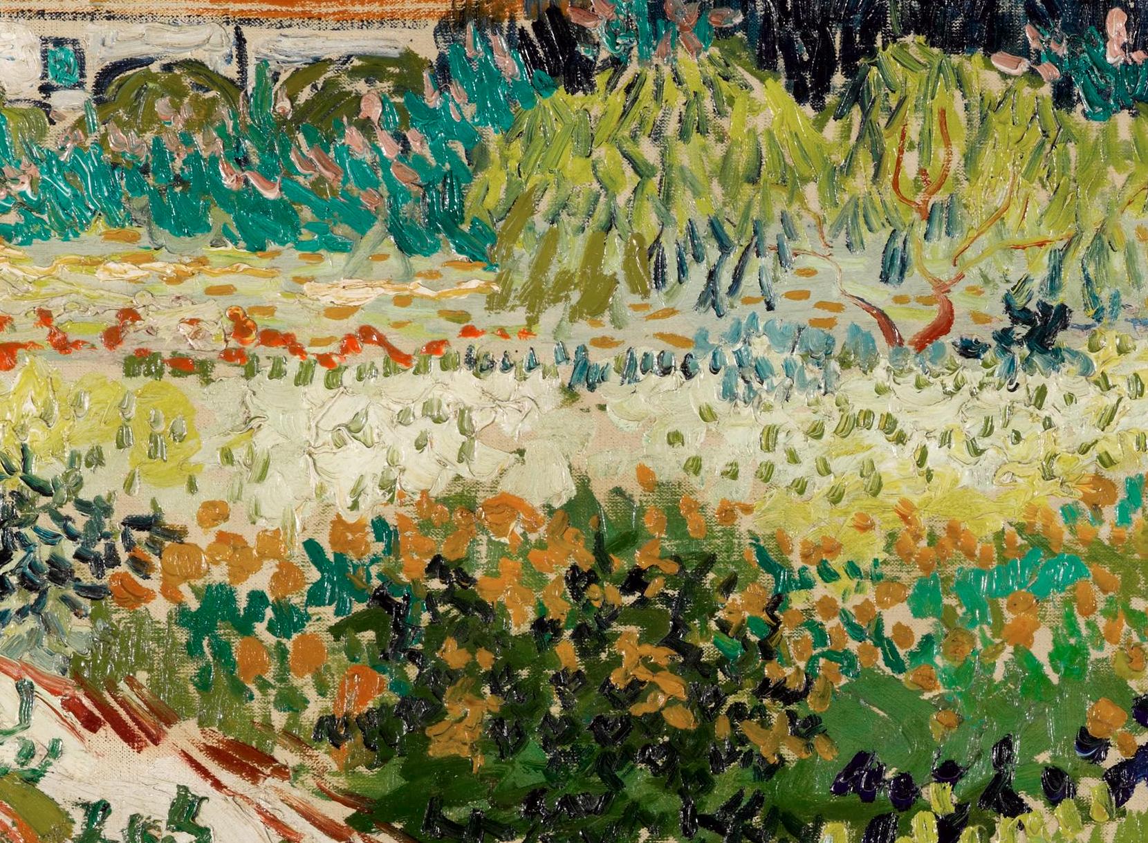 Set of 2 Vincent Van Gogh Garden at Arles Prints Flower Field, Two ...