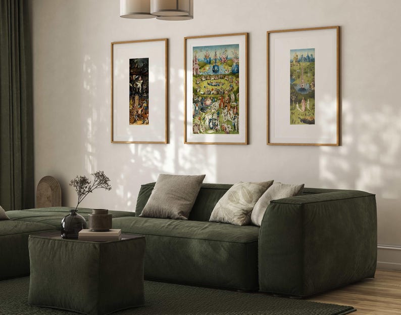 Set of 3 Hieronymus Bosch the Garden of Earthly Delights Prints | Three ...