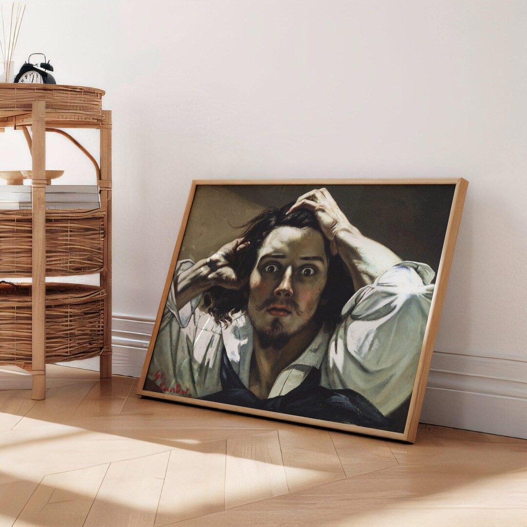 Gustave Courbet the Desperate Man | Vintage Print, French Realism ...