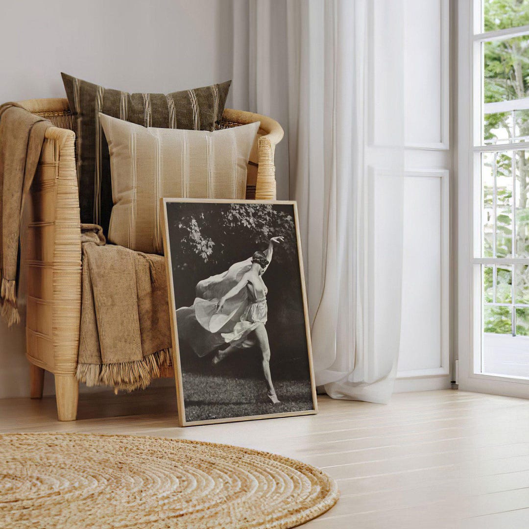 Arnold Genthe Anna Duncan | Vintage Isadora Duncan Print, Woman Dancing ...