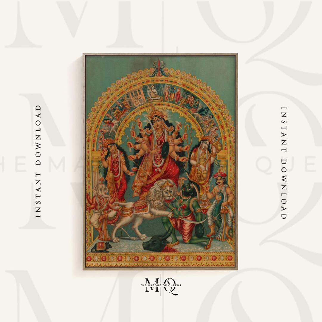 Shri Shri Durga Mahisha Trisula Lakshmi Saraswati | Hindu Deities ...